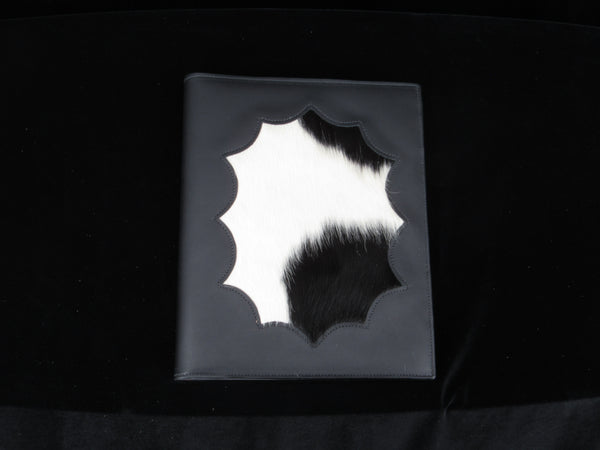 Hair on Hide Inlay Padfolio – Diamond G Custom Leather & Rawhide
